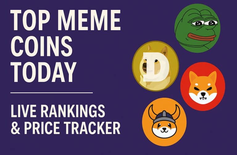 Top Meme Coins Today – Live Rankings And Price Tracker | Cryptsy